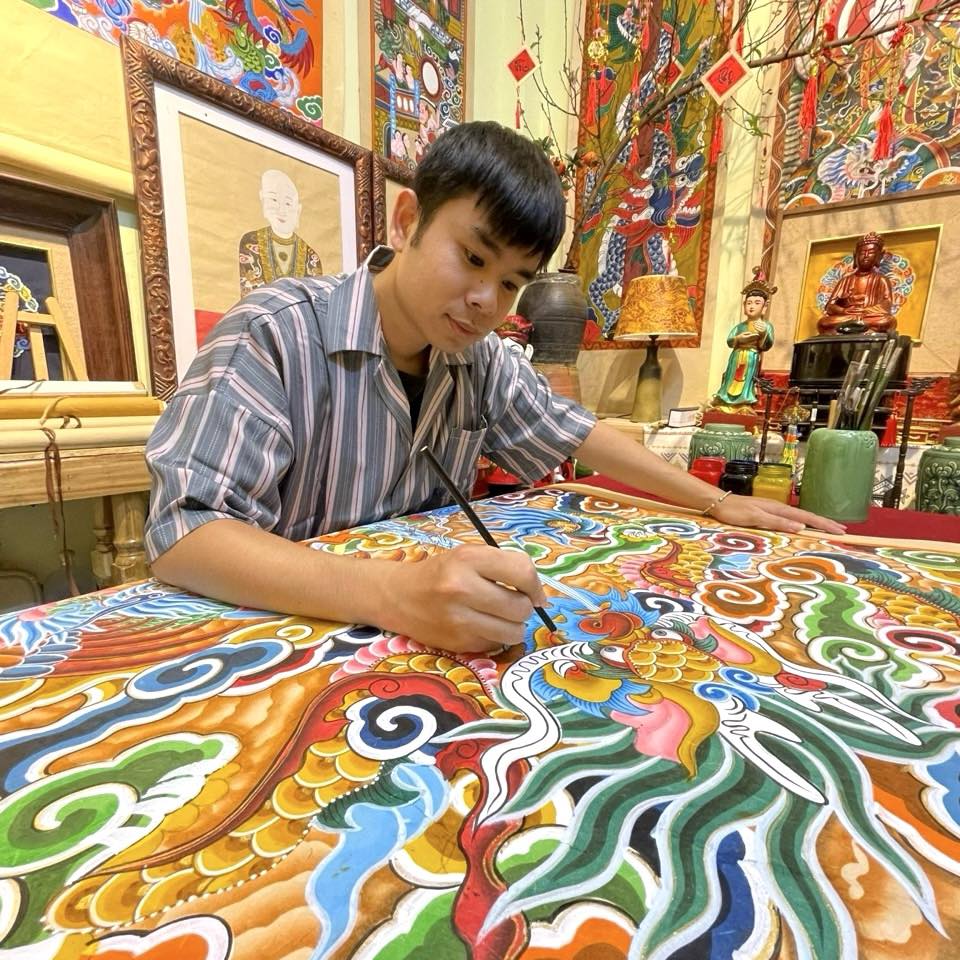 Adding contemporary touches to folk painting - Viet Nam National ...