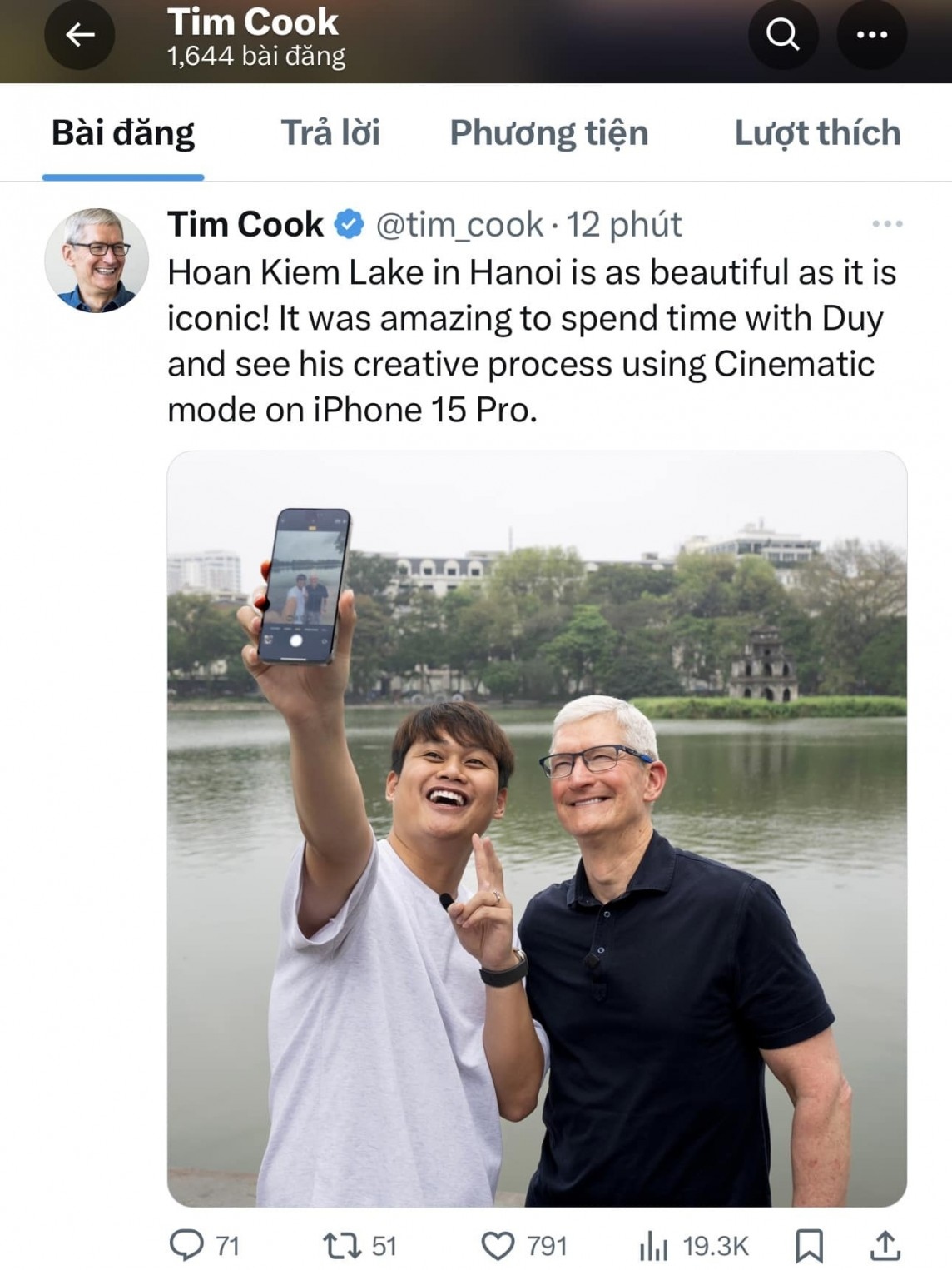 First busy day of Apple CEO Tim Cook in Ha Noi - Viet Nam National ...